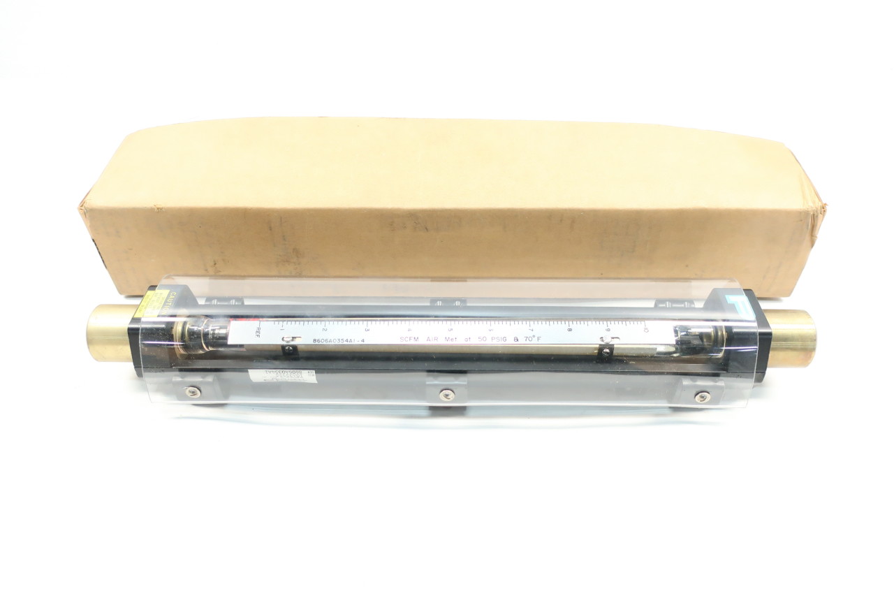Fischer Porter 10A3555S Variable Area Flow Meter 0-5600ppd Nh3 3/4in Npt