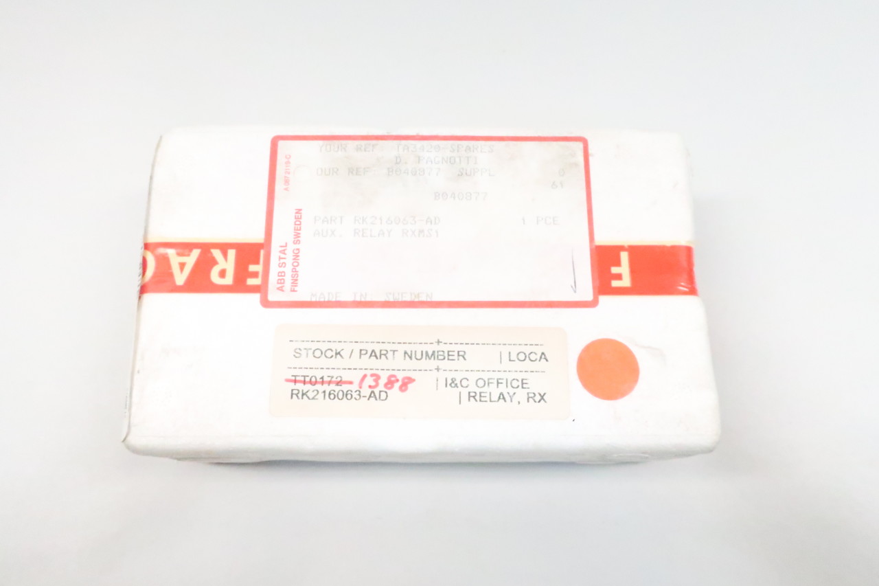 Abb RK216063-AD RXMS1 Plug-in Relay