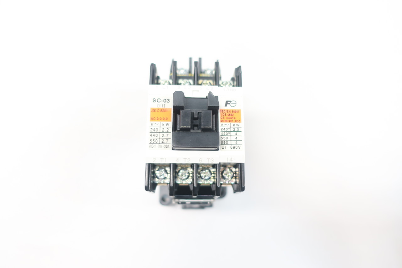 Fuji Electric SC11AA SC-03 Ac Contactor 200-220v-ac 20a Amp 5hp