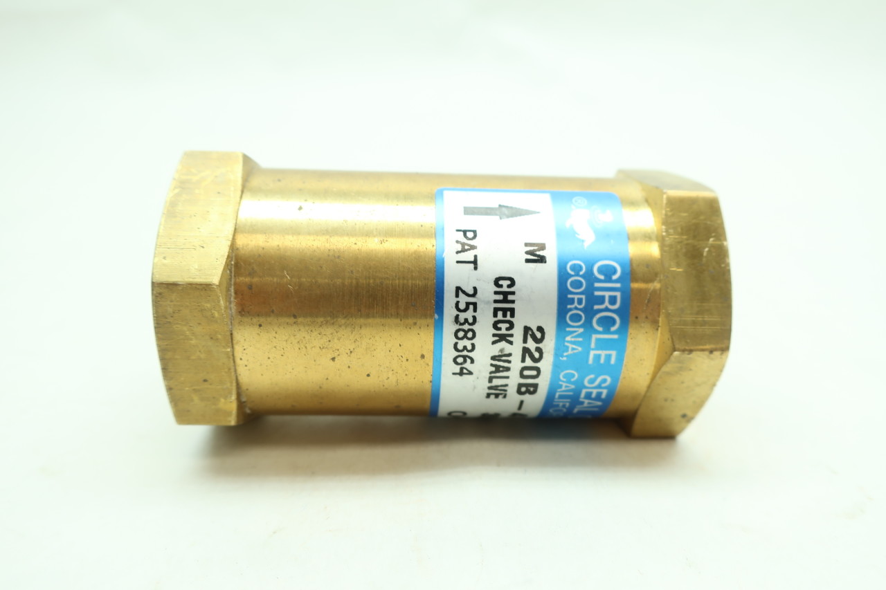 Circle Seal Check Valve 1/2 Inch Female NPT To PSIG, 58% OFF