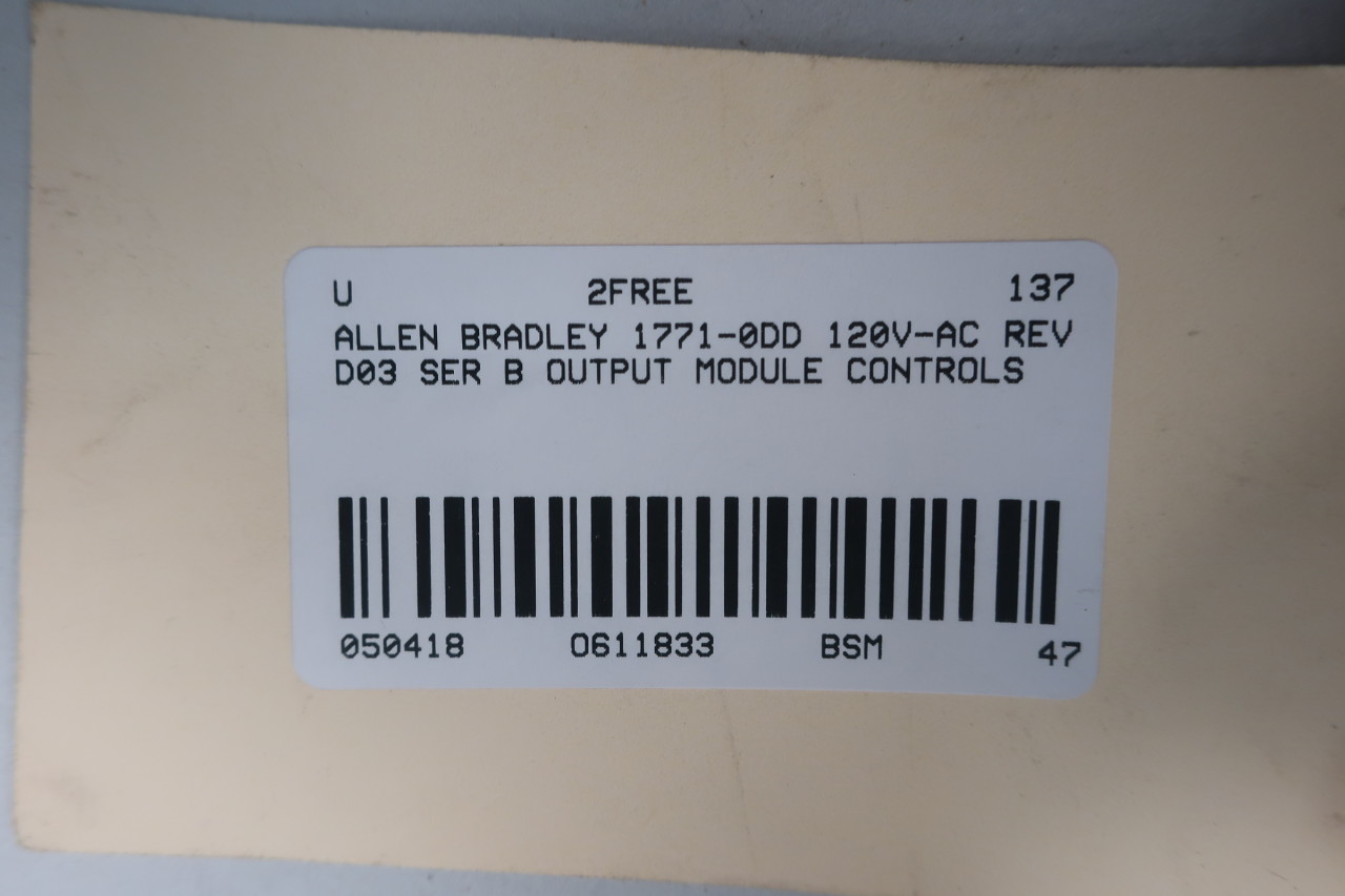 Allen Bradley 1771-ODD Plc5 Isolated Output Module