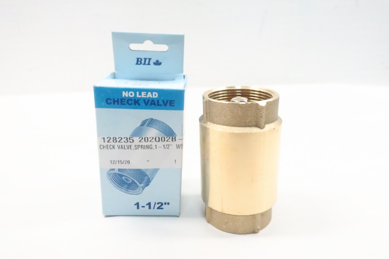 Bti 17YBCV150NL Brass Check Valve 1-1/2in Npt
