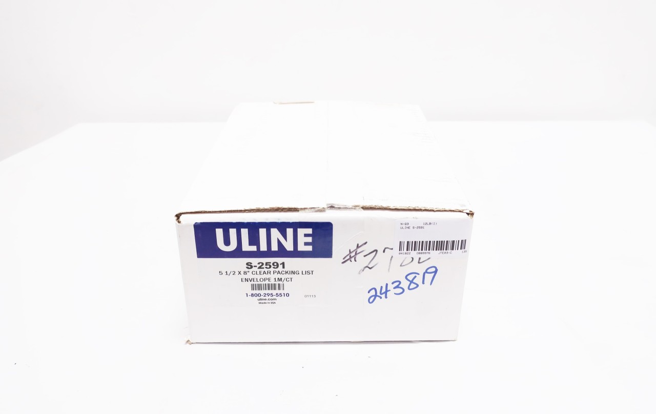 Uline Acrylic Boxes Box Of 1000 Uline S 2591 5 1/2in X 8in Clear