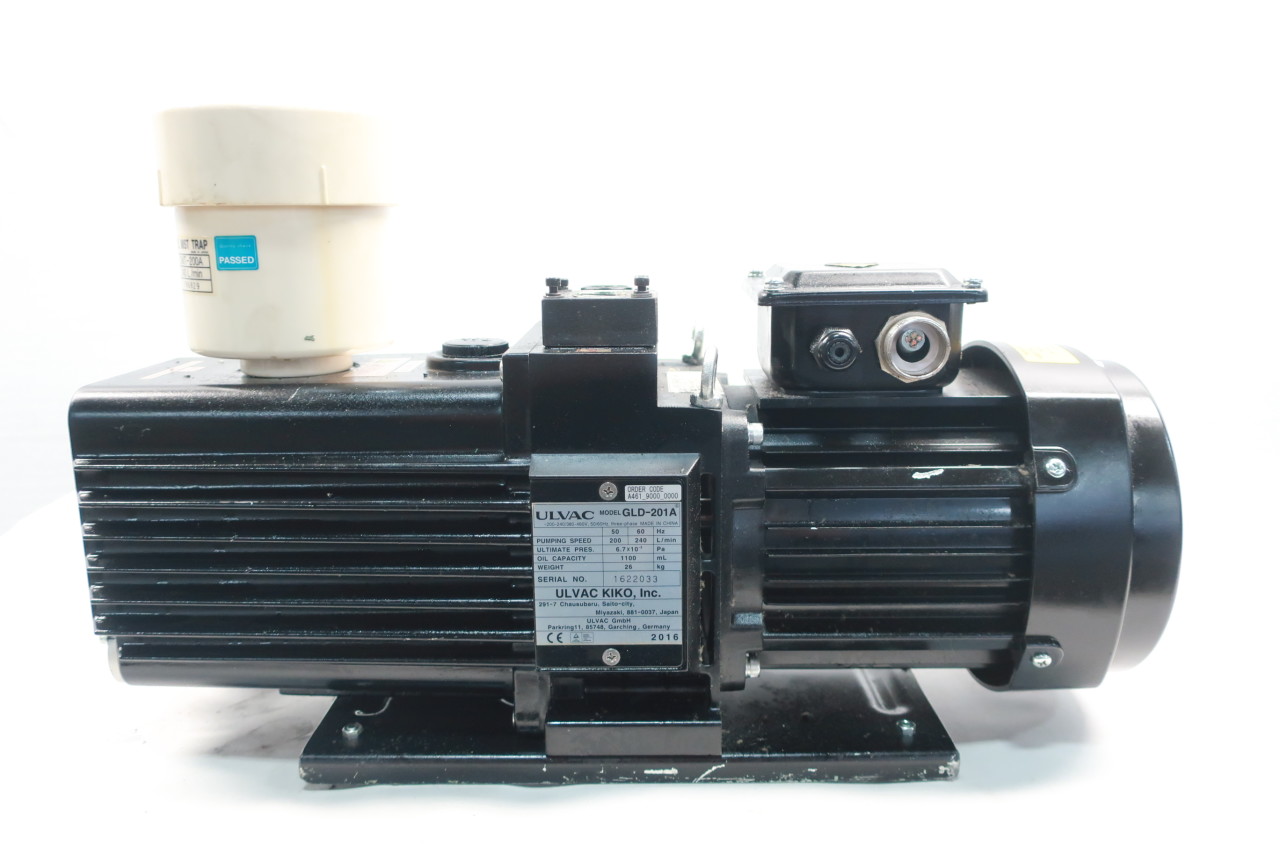 Ulvac GLD-201A Rotary Vacuum Pump 240lpm 0.55kw 380-460v-ac