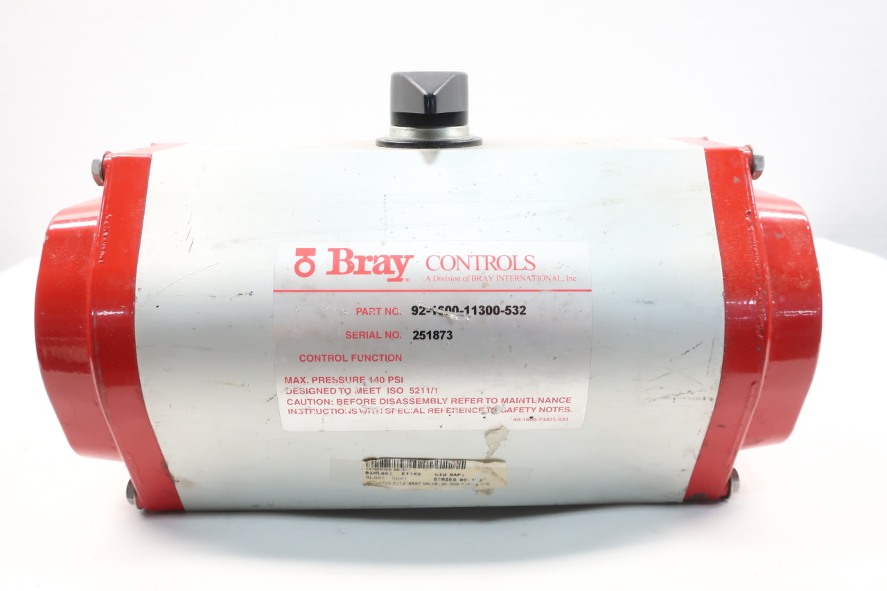 Bray 92-1600-11300-532 Double Acting Pneumatic Valve Actuator 140psi