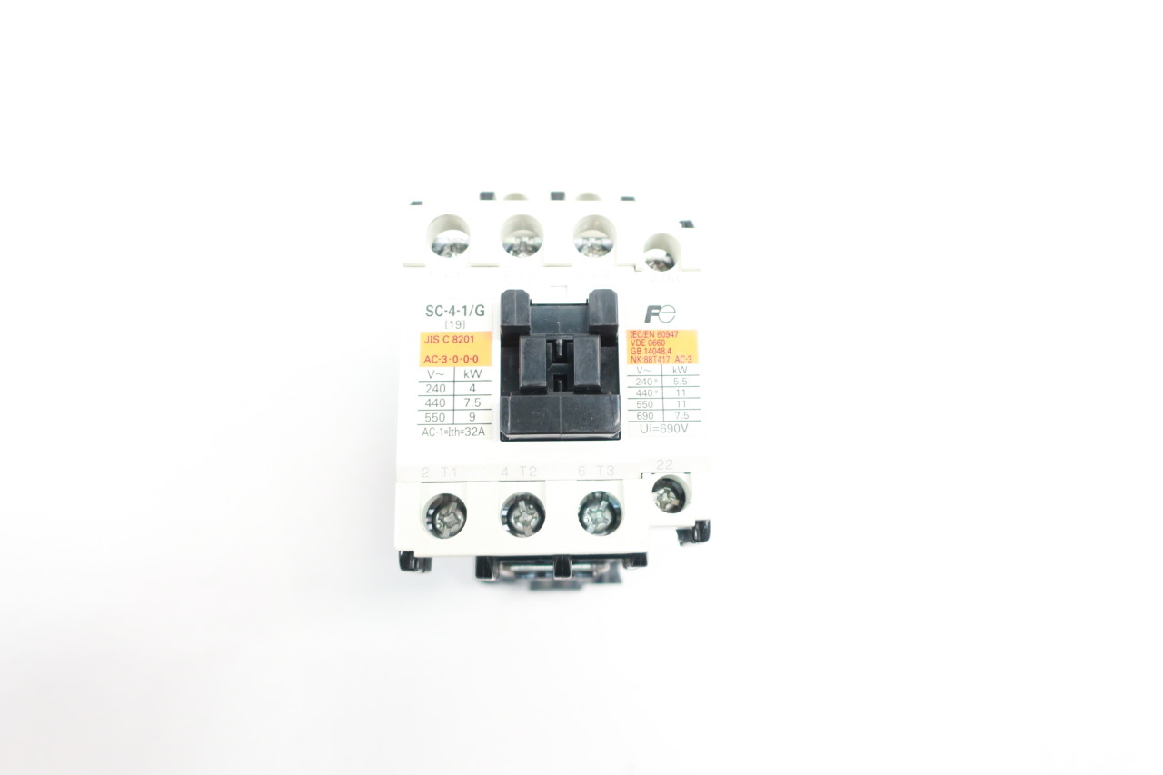 Fuji SC-4-1/G 4GC0R0 Ac Contactor 24v-dc 32a 10hp