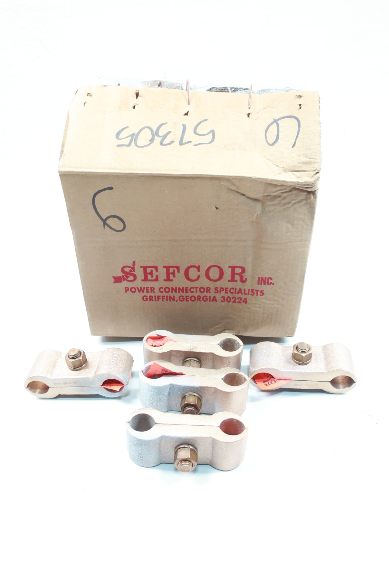 Box Of 5 Sefcor ASPC-34-4-BR Cable Spacer