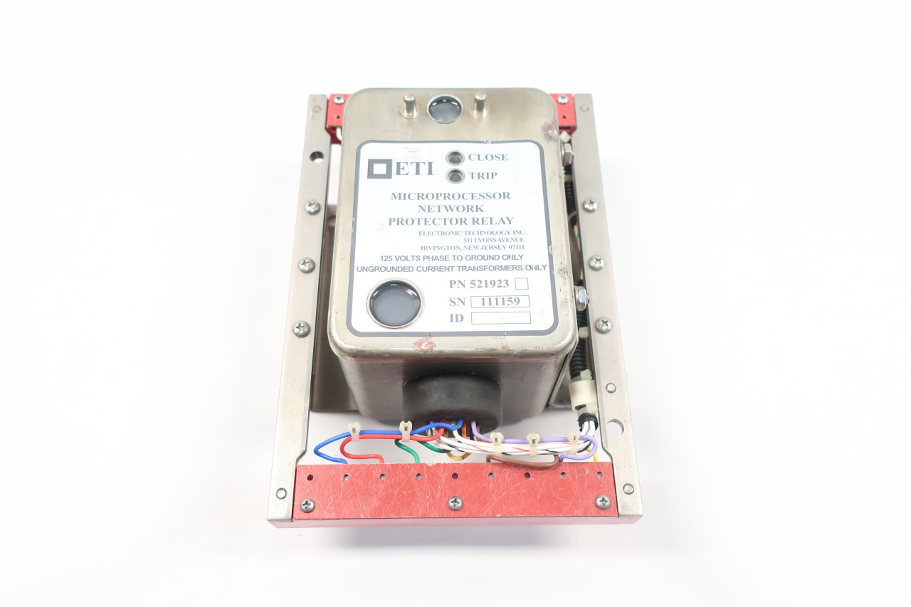 Eti Systems 521923 Microprocessor Network Protector Relay