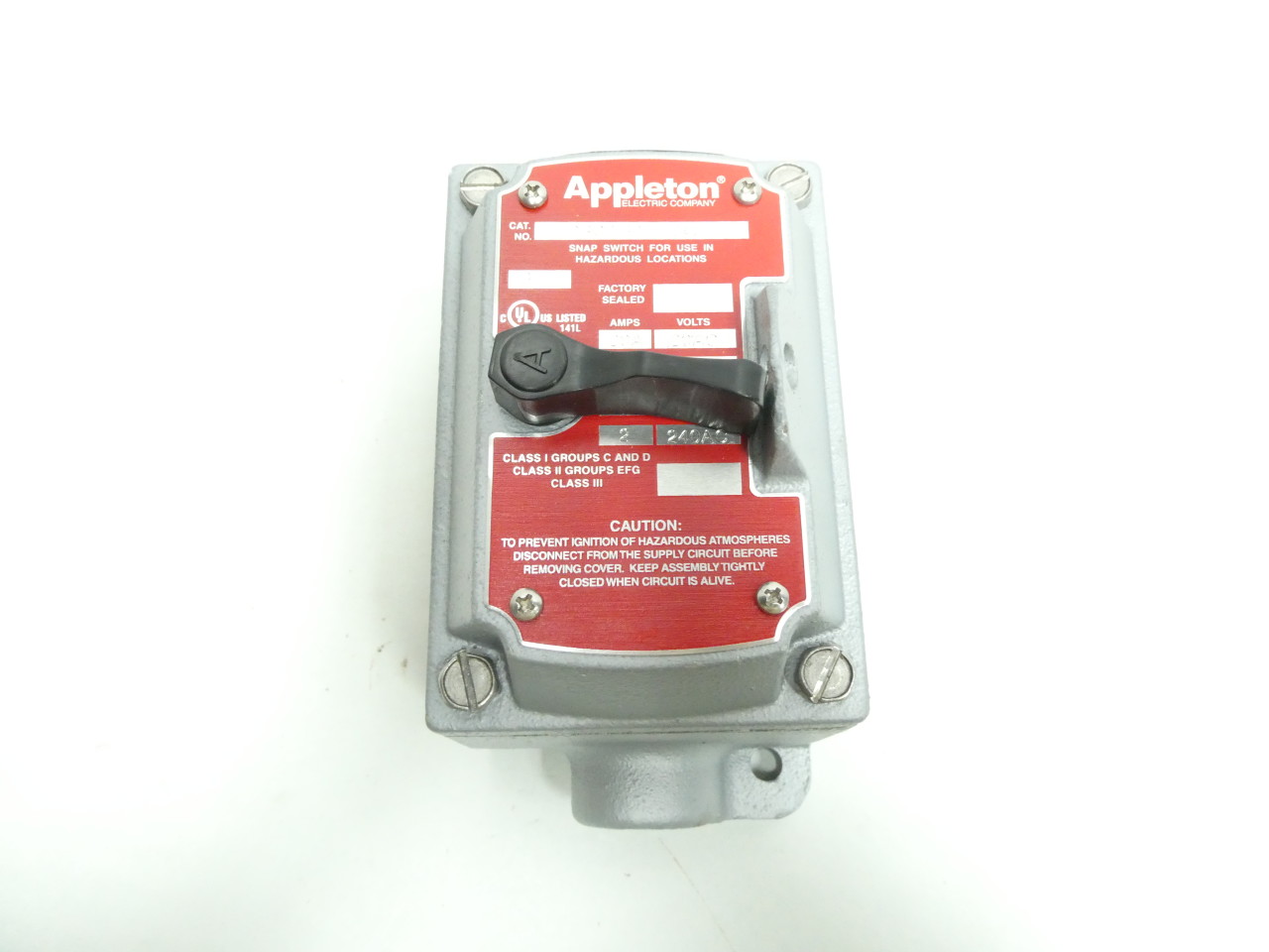 Appleton EDSC2130 Iron Eds Tumb Switch 120/277v-ac